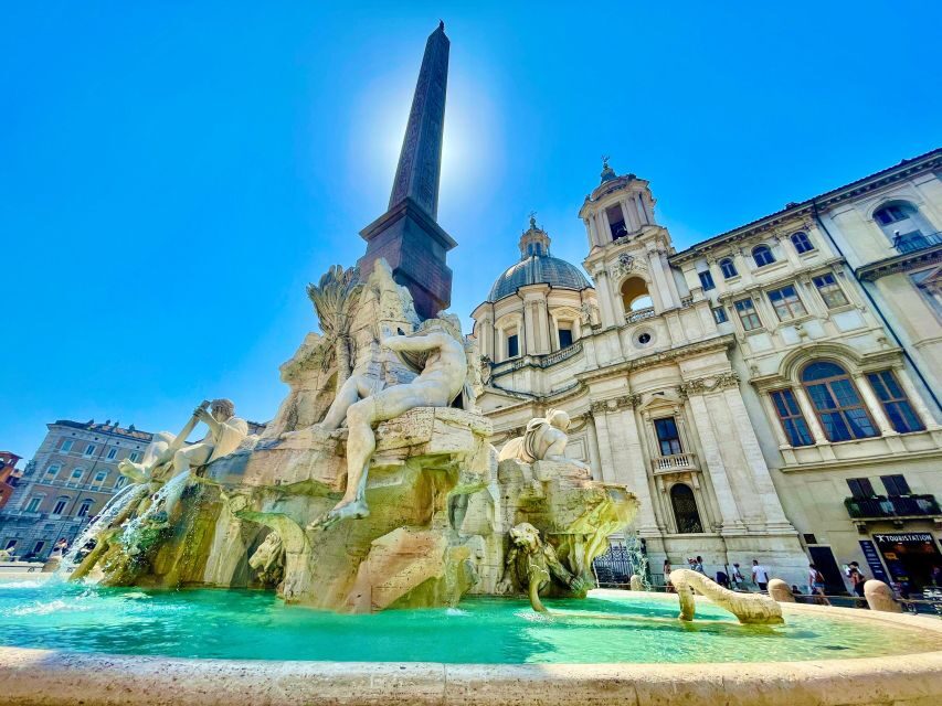 Rome Squares and Fountains Tour & River Boat Hop On Hop Off - The Guided Walking Tour: Landmarks and Hidden Corners