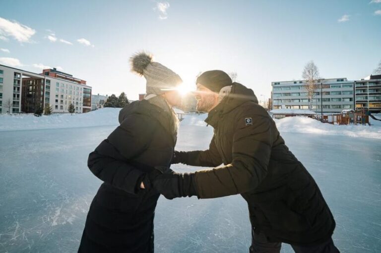 Rovaniemi: Private Ice Skating Photography Session - The Itinerary in Detail