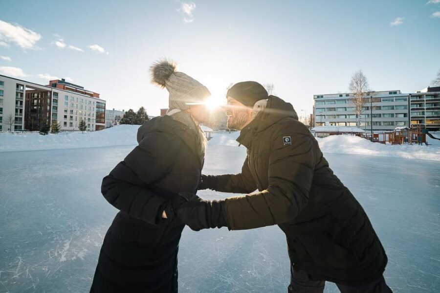 Rovaniemi: Private Ice Skating Photography Session - The Itinerary in Detail
