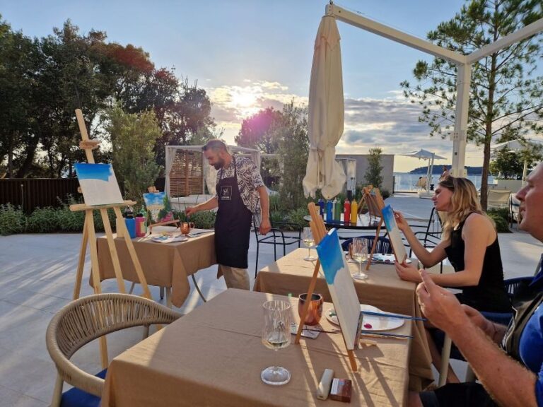 Rovinj: Artafera painting workshops - Paint, wine & more - What to Expect from the Workshop