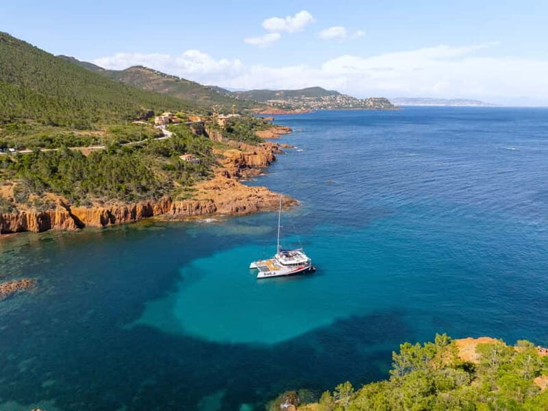 Saint-Raphaël: Relaxing Morning at Sea on a Maxi Catamaran - Estérel - The Anchor Stop at Île dOr and D-Day Beach
