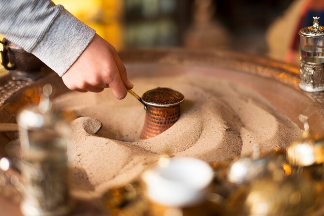 Sand-Brewed Turkish Coffee Workshop w/Desserts - Key Points
