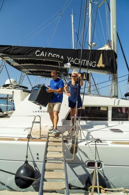 Santorini: Catamaran Cruise with Fresh Meal & Open Bar - The Itinerary in Detail