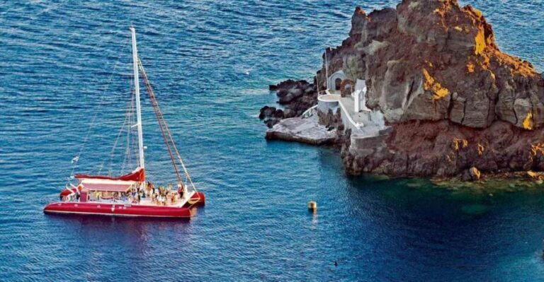 Santorini: Cruise Catamaran with BBQ & Drinks Day or Sunset - FAQ