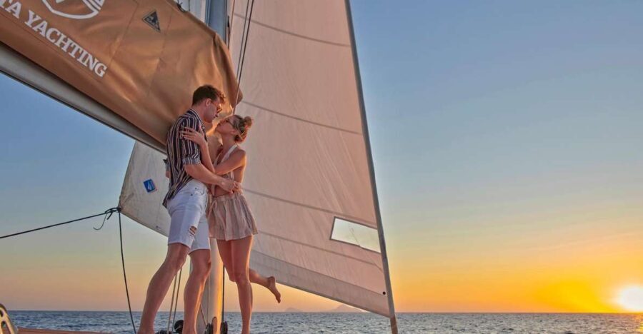 Santorini: Platinum Catamaran Cruise w/ BBQ Meal & Open Bar - A Deep Dive into the Experience