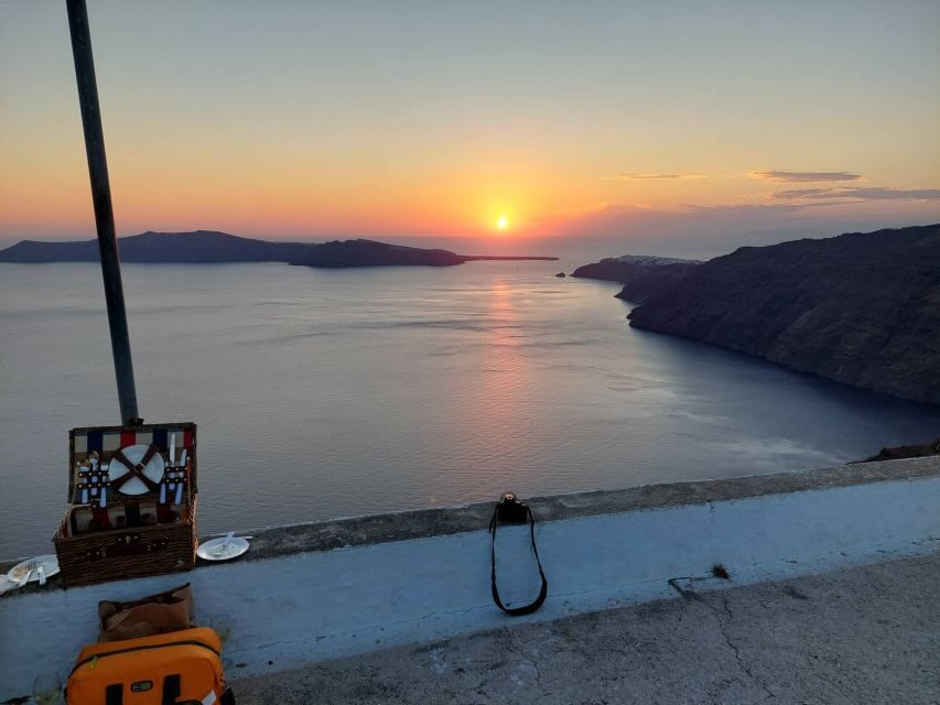 Santorini: Private Sunset Tour with Picnic & Transfer - What’s Included and What’s Not