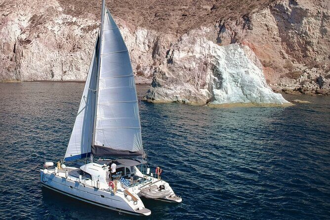 Santorini: Standard Small-Group Catamaran Cruise with Food/Drinks - Frequently Asked Questions