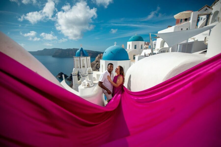 Santorini: Unique Flying Dress Photoshoot Experience - The Itinerary and Locations