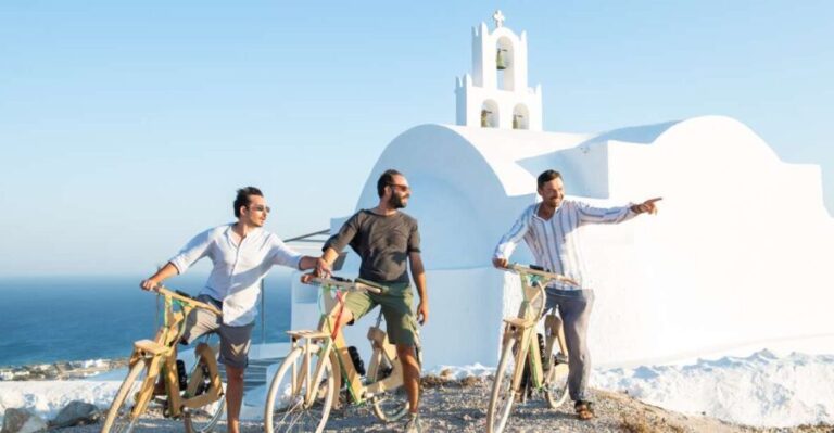 Santorini's Private Wooden E-Bike Tour with Lunch or Dinner - The Itinerary: From Perissa to Hidden Gems