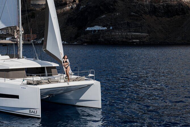 Shared Catamaran Half Day Cruise in Santorini - The Itinerary in Detail