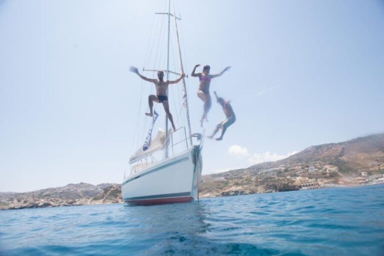 South Crete: Sunset Sailing full day trip with finger food - The Food and Beverage Experience