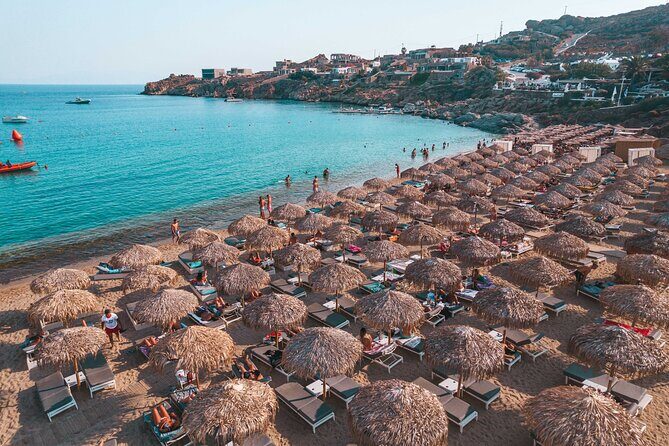 Super Paradise Beach Mykonos Seaside Sunbed (2nd row) - What Does the Experience Include?