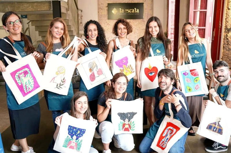 Tenerife: Paint and wine Event - The Art of the Experience: Breakdown of the Session