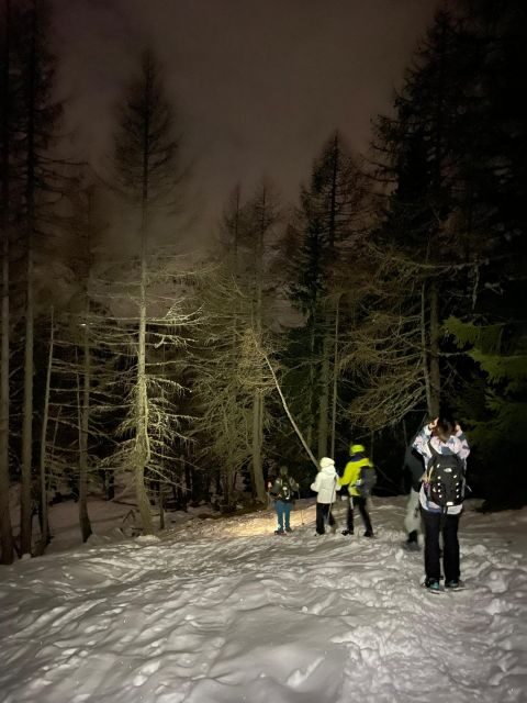 The Dolomites at night with snowshoes - The Route and Highlights