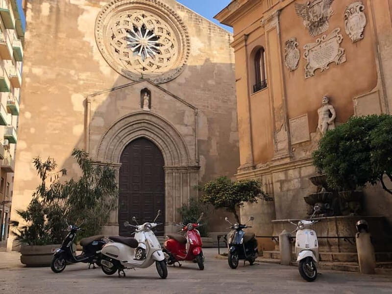 Trapani: Vespa Tour with Salt Mill Visit - The Salt Flats and the Maria Stella Mill