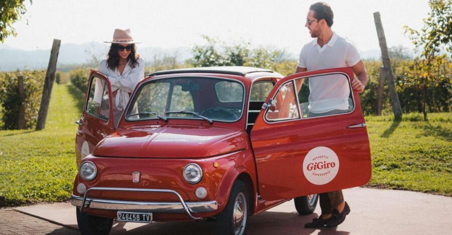 Valdobbiadene: Prosecco hills with the vintage 500 - The Picnic in the Vineyards
