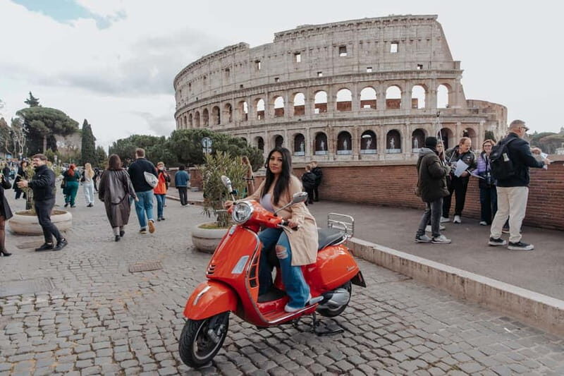 Vespa Tour in Rome Streets with Professional Photography - What You Can Expect