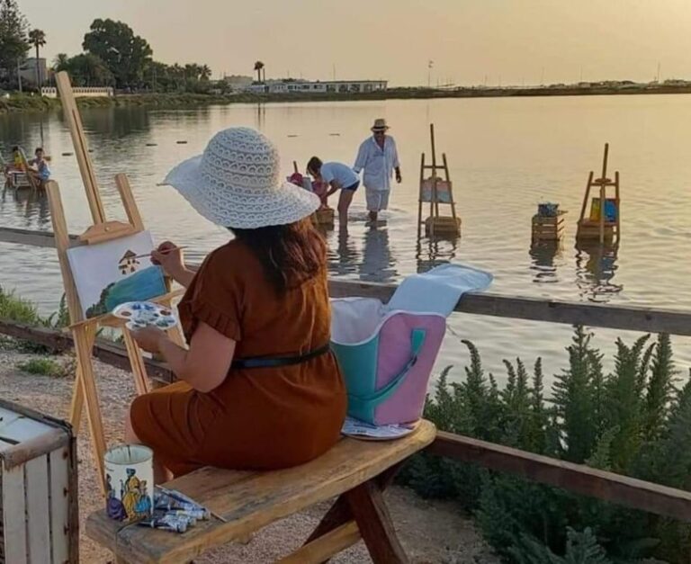 Water painting in the salt pans of Marsala - In-Depth Look at the Water Painting Tour in Marsala