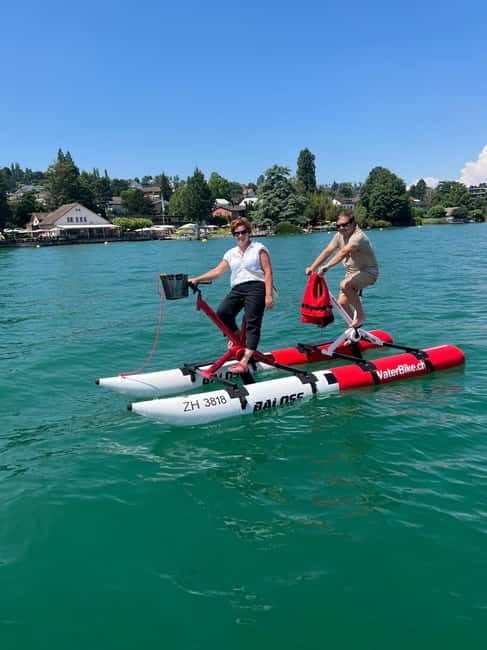 Waterbike on Lake Zurich - Discovering Lake Zurich from a Waterbike