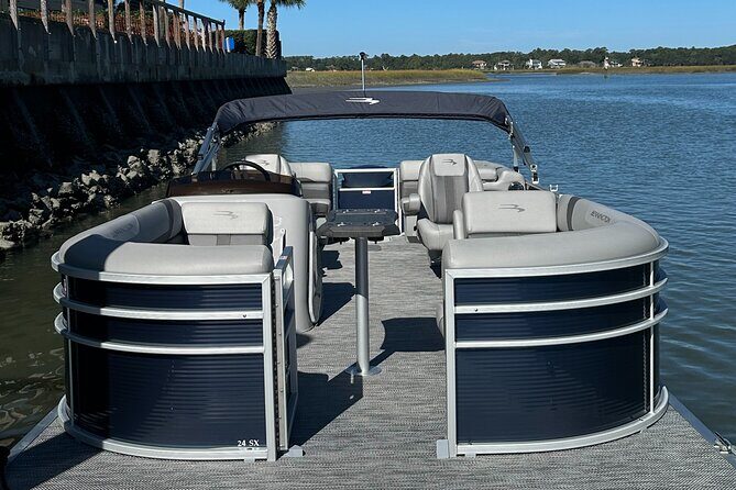 22 ft. Luxury Pontoon Private Hilton Head Boat Rental for 2 Hours - The Experience: Cruising and Enjoying