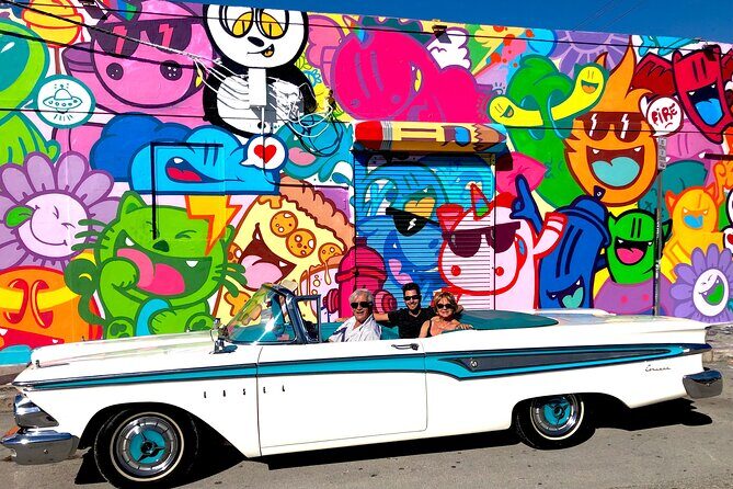 2H Private Classic Car Tour Miami Beach & Wynwood - Detailed Breakdown of the Itinerary