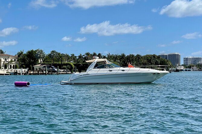50ft Private Party Yacht tour, Discover Secret Places in Miami - A Close Look at the Boat and Facilities