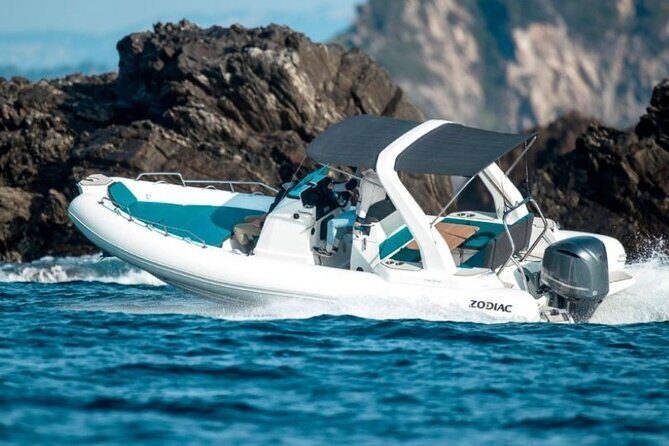 8h rental of Zodiac Medline 7.5 boat in Ibiza - The Experience of a Guided Day at Sea
