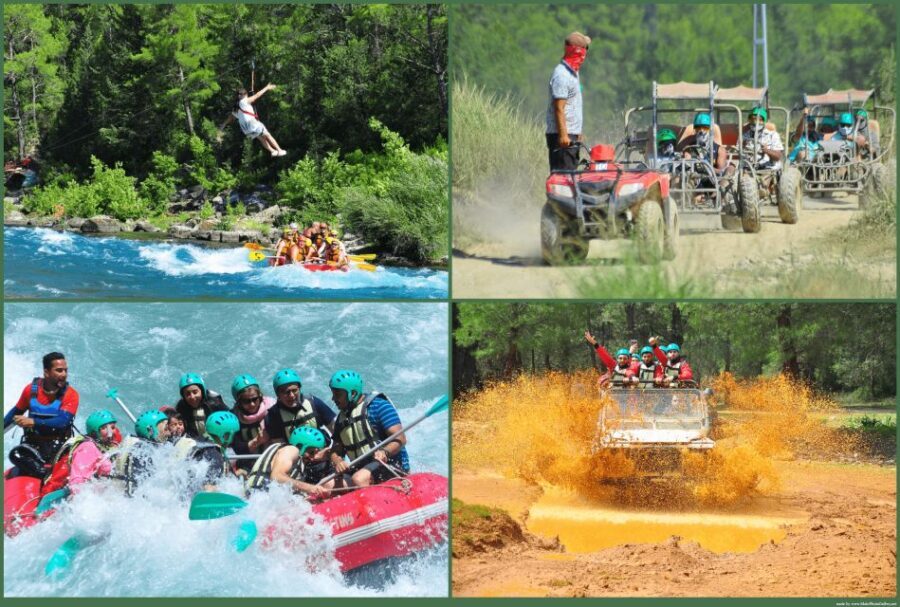 Alanya: Rafting, Zipline, Quad, Buggy, Jeep Tour with Lunch - The Itinerary Breakdown