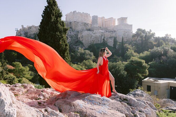Athens Flying Dress Photo Shoot with a Professional Photographer - Exploring the Locations