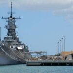 Battleships of WWII at Pearl Harbor from Maui - Key Points