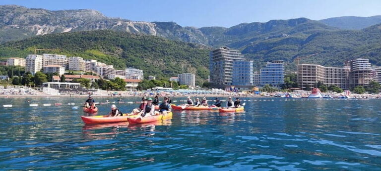 Budva: Becici Beach to Sveti Stefan Island Kayak Tour - The Route and Highlights