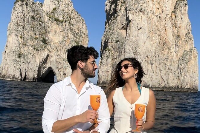 Capri Private Boat Tour with Spritz included - The Stops Along the Coastline