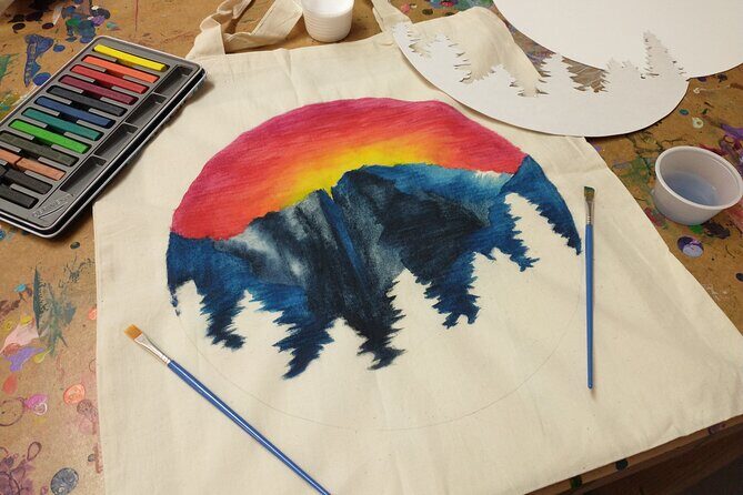 Colorado Inspired Inktense Painted Stocking or Tote Bag Class - Value and Practical Considerations