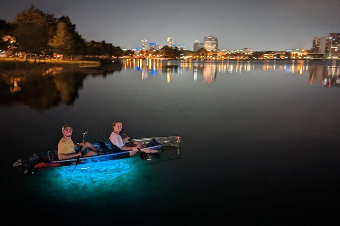 Date Night LED Glow Clear Kayak or Clear Paddleboard & Champagne - Who Will Love This Tour?