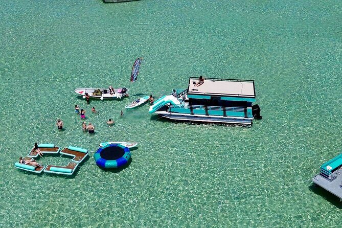 Destin: Luxury Crab Island Pontoon Charter w/ Restroom (Up to 18) - The Sum Up
