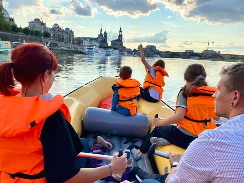 Dresden: Boat tour  in a rubber dinghy from Heidenau to Dresden - The Itinerary in Detail