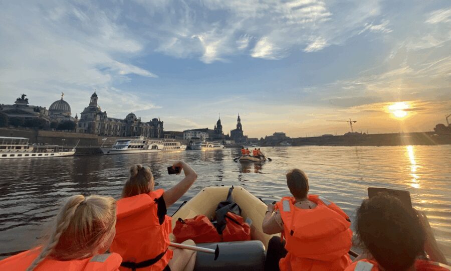 Dresden: Private Inflatable Boat Tour with Beer Garden Stop - The Practical Side of the Tour