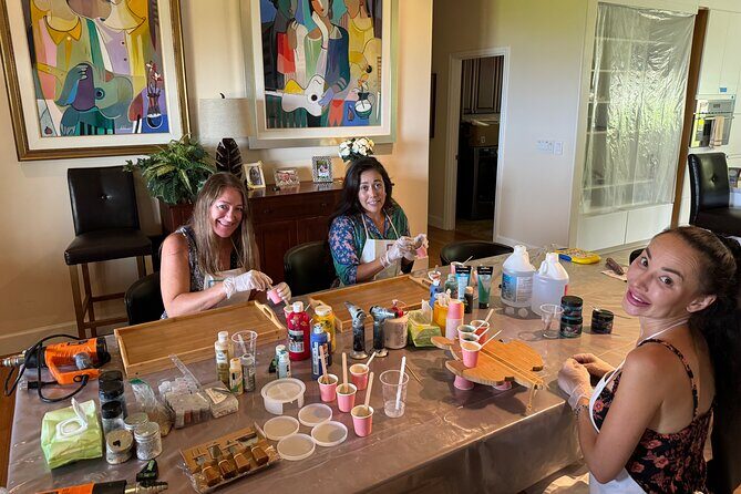 Epoxy Resin Cheese Board Art Class - What You’re Making and Taking Home