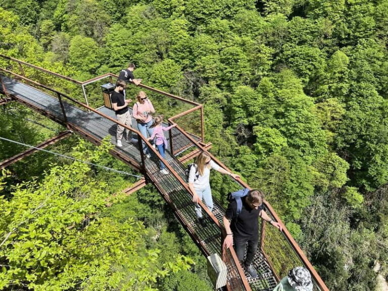 From Kutaisi: Martvili & Okatse Canyons & Cave Guided Tour - How the Day Unfolds