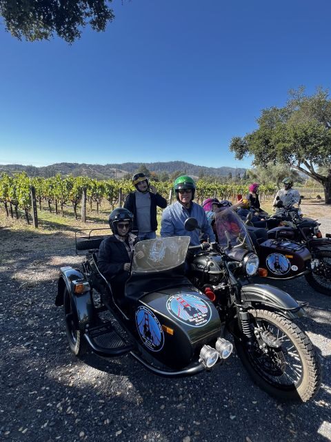 From Sonoma: Napa Valley Classic Sidecar Tour to 3 Wineries - From Sonoma to the Heart of Napa Valley - A Scenic Ride
