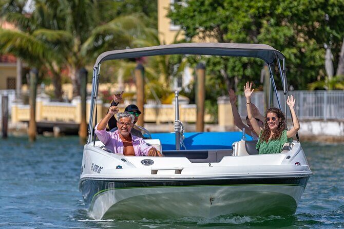 Fun Boat Rental with Captain in Miami Beach - up to 6 people - What the Tour Includes