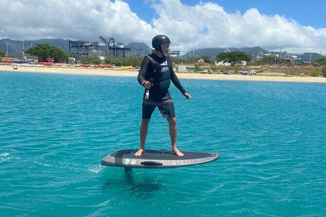 Group of 2 + mid length eFoil experience Honolulu HAWAII - Detailed Breakdown of the Tour