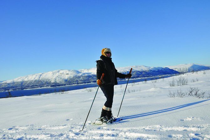 Guided Morning Snowshoe Hike with Huskies - Encountering the Huskies