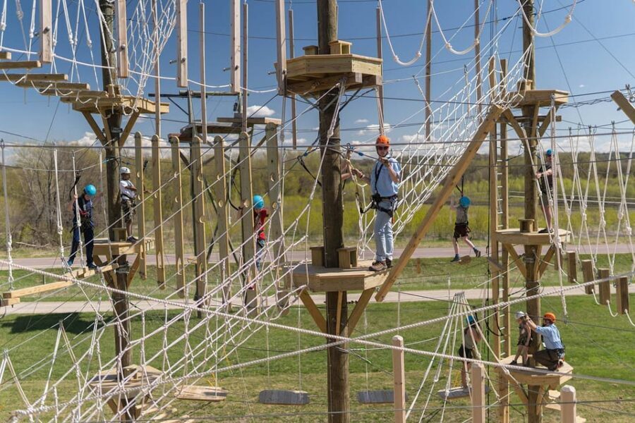 Henderson, Minnesota: High Ropes Obstacle Course Experience - The Value of the Experience