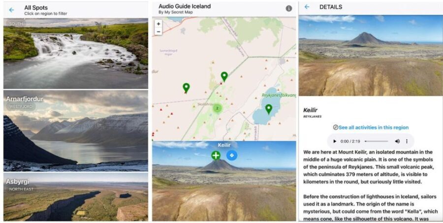 Iceland: Audioguide, Interactive map 200 spots ++ - In-Depth Look at the Content and Itinerary