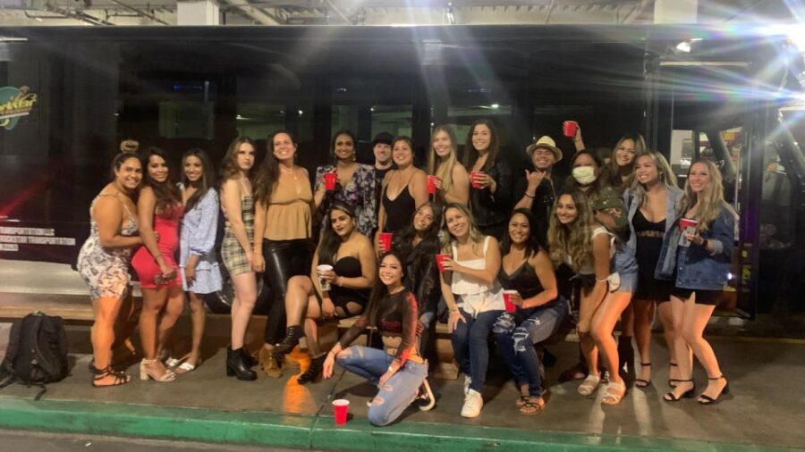 Las Vegas: Private Party Bus Tour Of Vegas Strip w Champagne - The Itinerary: What You Can Expect