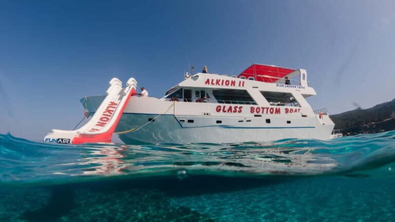 Latchi: Blue Lagoon Glass Bottom Boat Cruise with Drinks - The Itinerary in Detail
