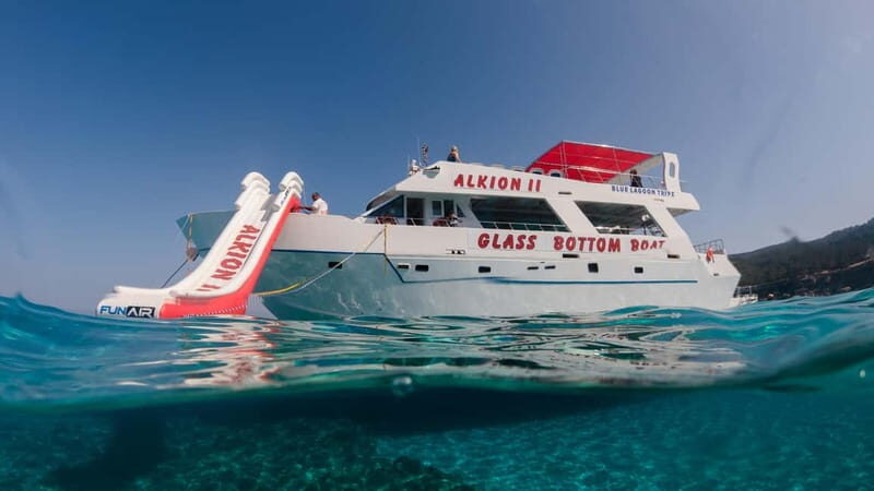 Latchi: Blue Lagoon Glass Bottom Boat Cruise with Drinks - The Itinerary in Detail