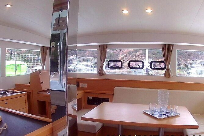 Luxury Catamaran in the Maddalena Archipelago from PALAU - Onboard Experience: Food, Drinks, and Atmosphere