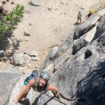 Mammoth Lakes Beginner Climbing Class - The Climbing Itself: Granite with a View